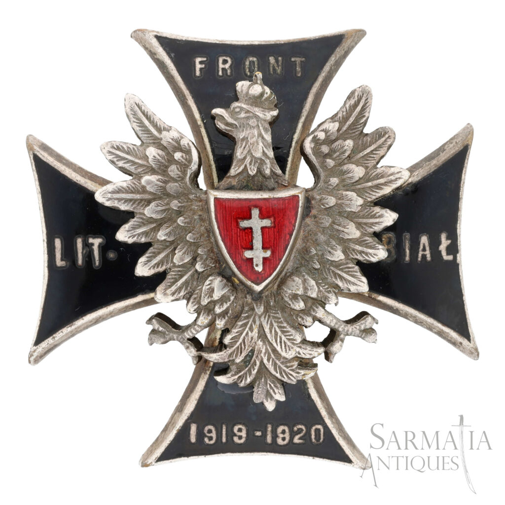 pre-WW2 Polish Badge of Lithuanian-Belarusian Front - Officer's Version ...